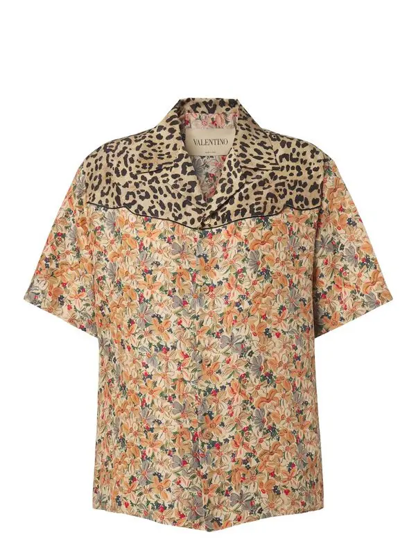 Valentino Garavani Printed Silk Bowling Shirt - Multicoloured