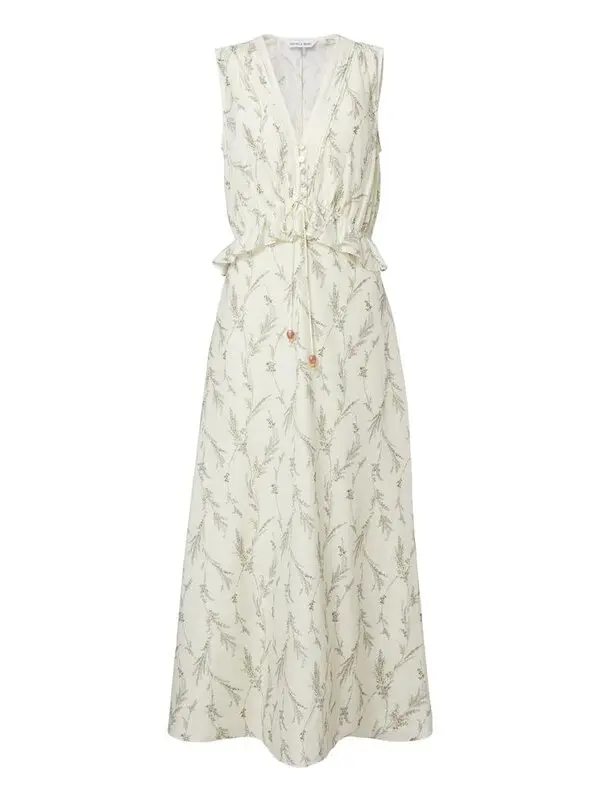 Veronica Beard Ollian Cotton And Silk Voile Minidress - White
