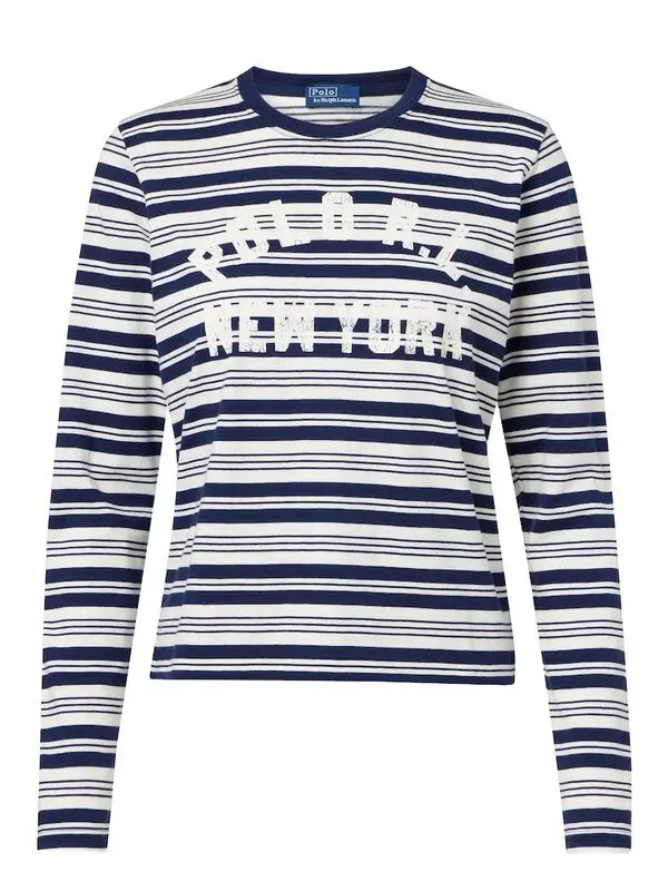 Polo Ralph Lauren Striped Cotton T-shirt - Blue
