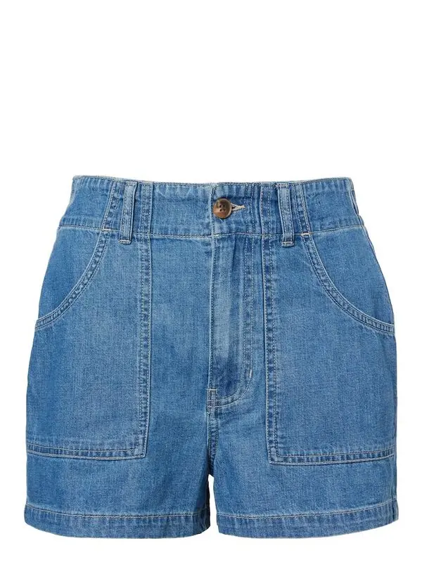 Veronica Beard Sally Denim Shorts - Blue