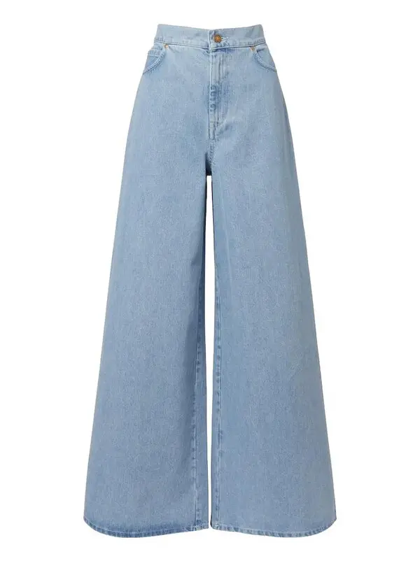 Max Mara High-rise Wide-leg Jeans - Blue