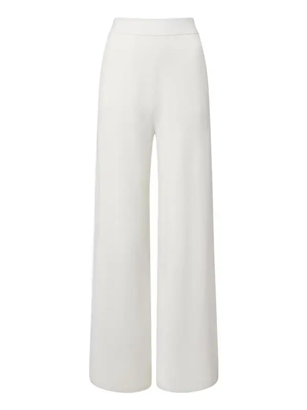 Max Mara Crêpe Wide-leg Pants - White