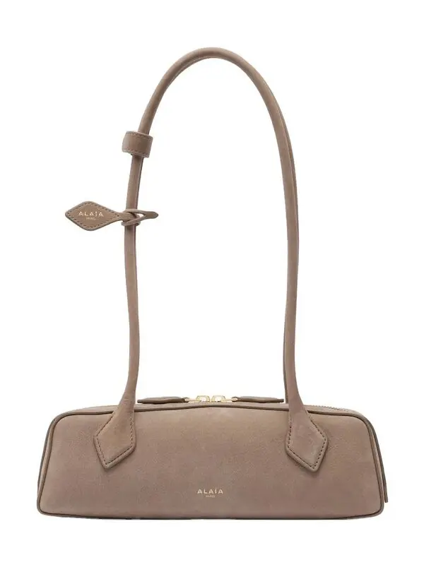 Alaïa Le Teckel Small Leather Shoulder Bag - Beige