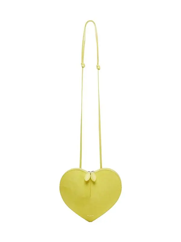 Alaïa Le Coeur Crossbody Bag - Yellow