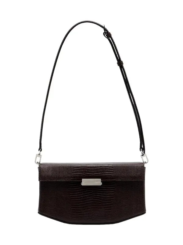 TOTEME Small Leather Shoulder Bag - Brown