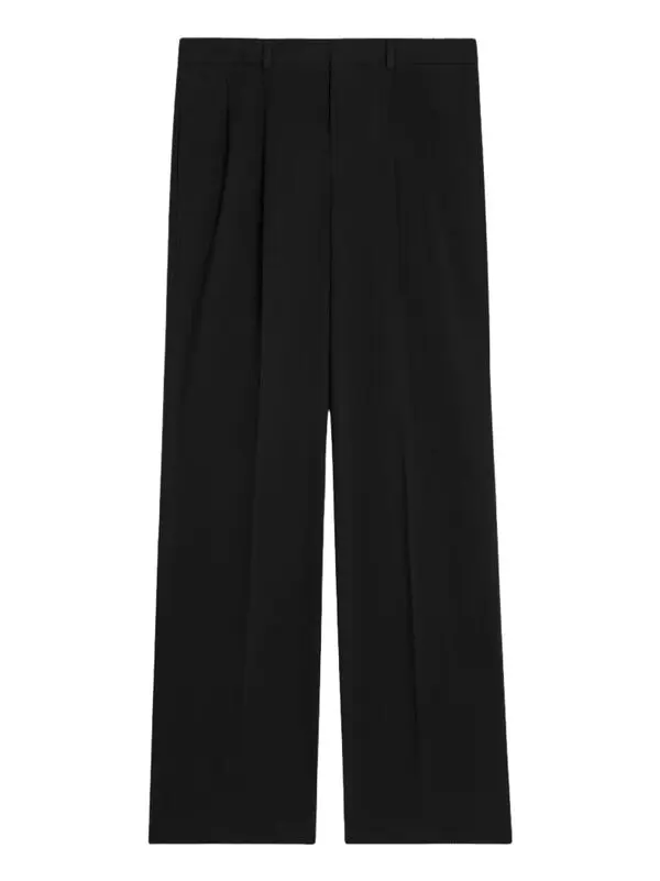 Celine Cotton Canvas Trousers - Black