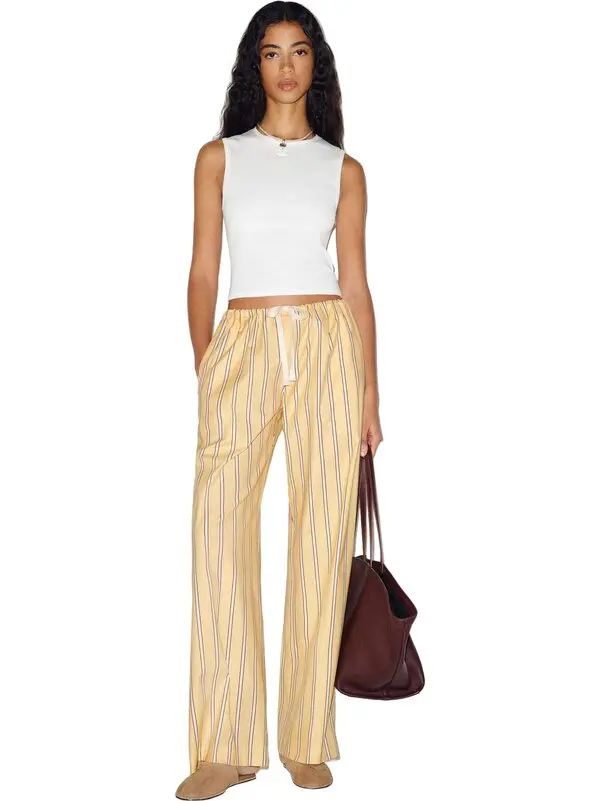 REFORMATION Gina Short Pant Relaxed Fit, Drawstring Waist - Yellow