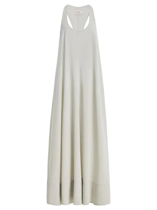 ST. AGNI Racerback Tank Dress - Silver