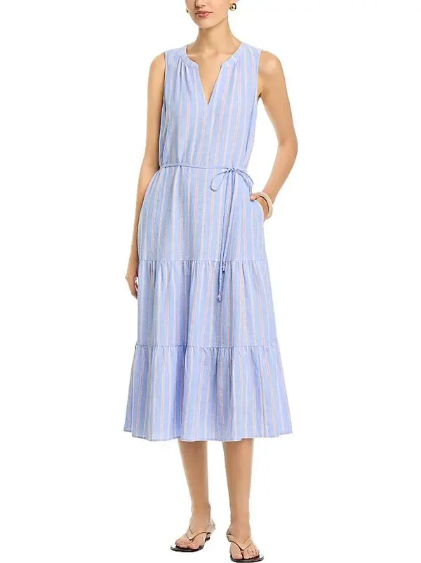 Tommy Bahama Sea Salt Bay Sleeveless Tiered Sundress - Grape Pools