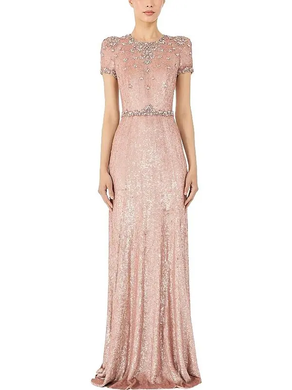 Jenny Packham Lombard Embellished Gown - Sugar