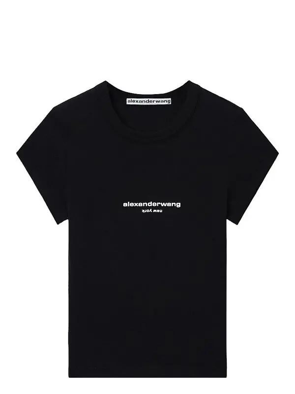 Alexander Wang Fitted Logo T-shirt - Black
