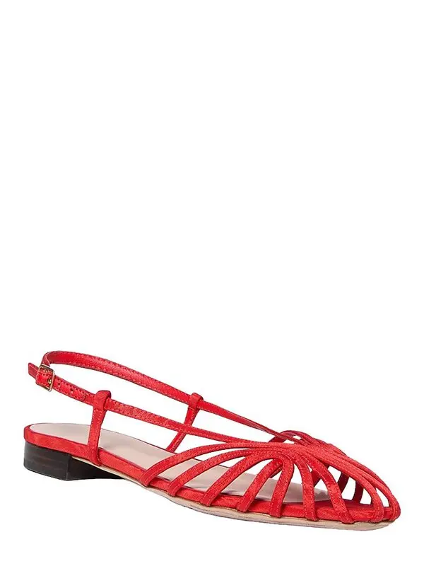 LOEFFLER RANDALL Devon Flat Sandals - Red