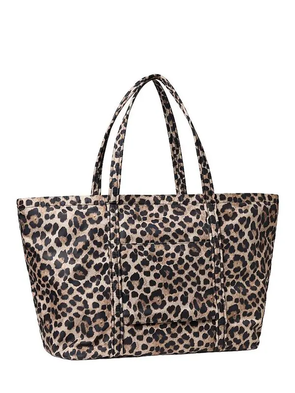 LOEFFLER RANDALL Dina Travel Tote - Brushed Leopard