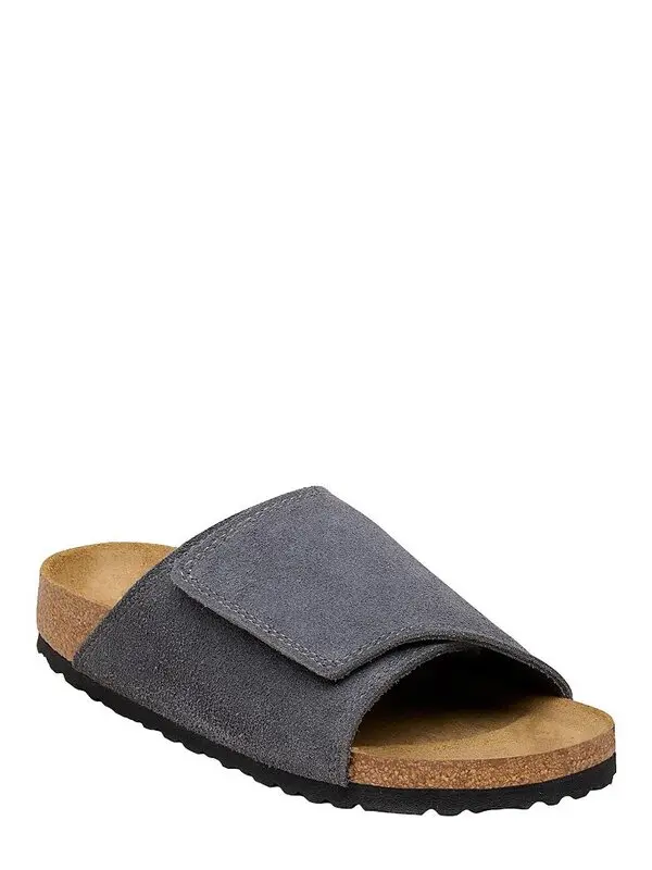 BIRKENSTOCK Solana Cork Slides - Charcoal