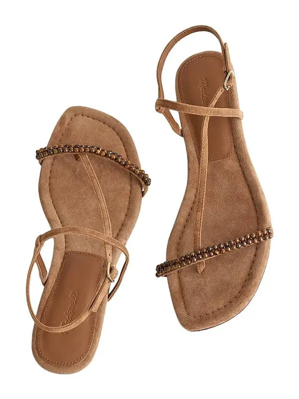 Madewell Tonio Strappy Sandals - Aged Cognac