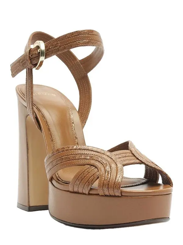 ALEXANDRE BIRMAN Platform Sandals - Espresso