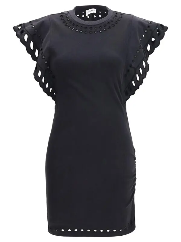 Isabel Marant Étoile Orlane Cotton And Broderie Dress - Black