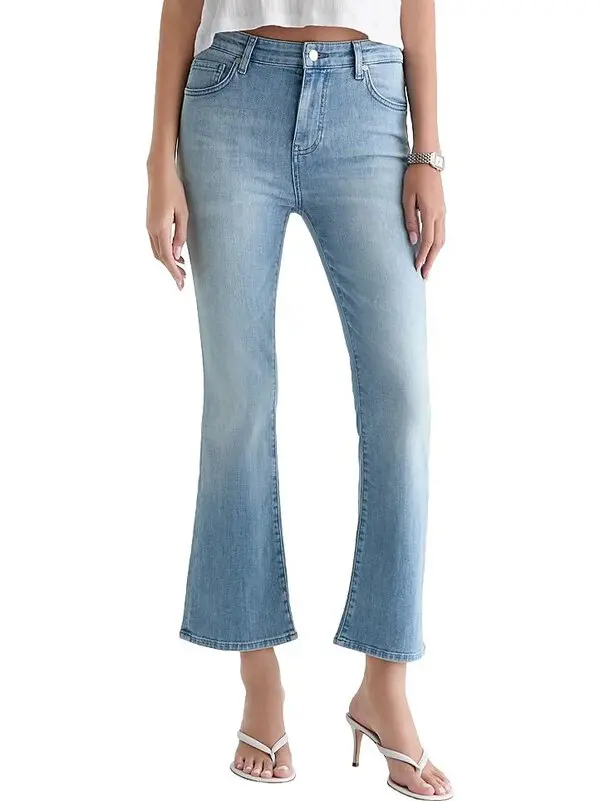 Ag Farrah Mid Rise Bootcut Crop Jeans - Flight
