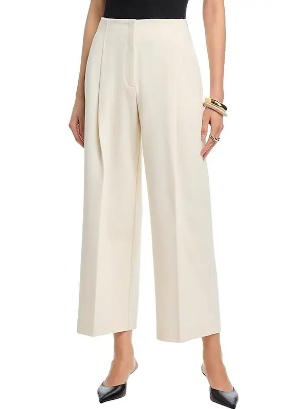 BOSS Tulotta High Rise Culotte Trousers - Open White