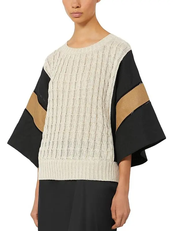 Max Mara Crewneck Fine Knit Sweater - Beige