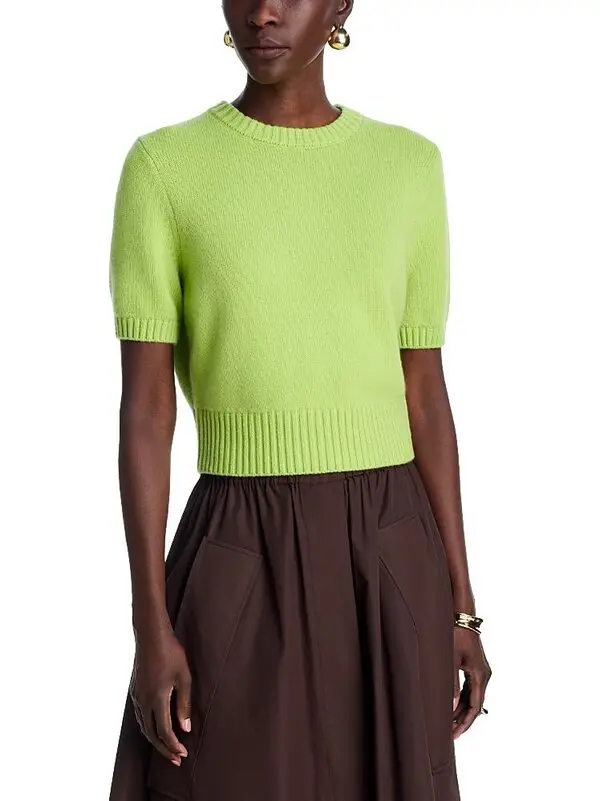 TOCCIN Elsie Short Sleeve Sweater - Lime