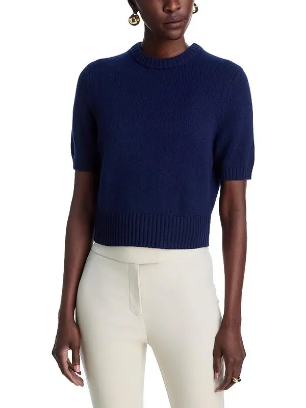 TOCCIN Elsie Short Sleeve Sweater - Midnight