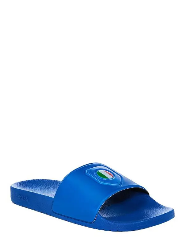 BOSS Aryeh Slides Made In Italy - Italy - Bright Blue