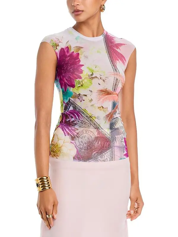 AFRM Nina Short Sleeve Tee - Vacation Tropic