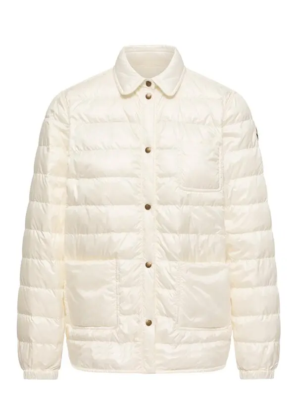 Moncler Fouine Down Shirt Jacket - White