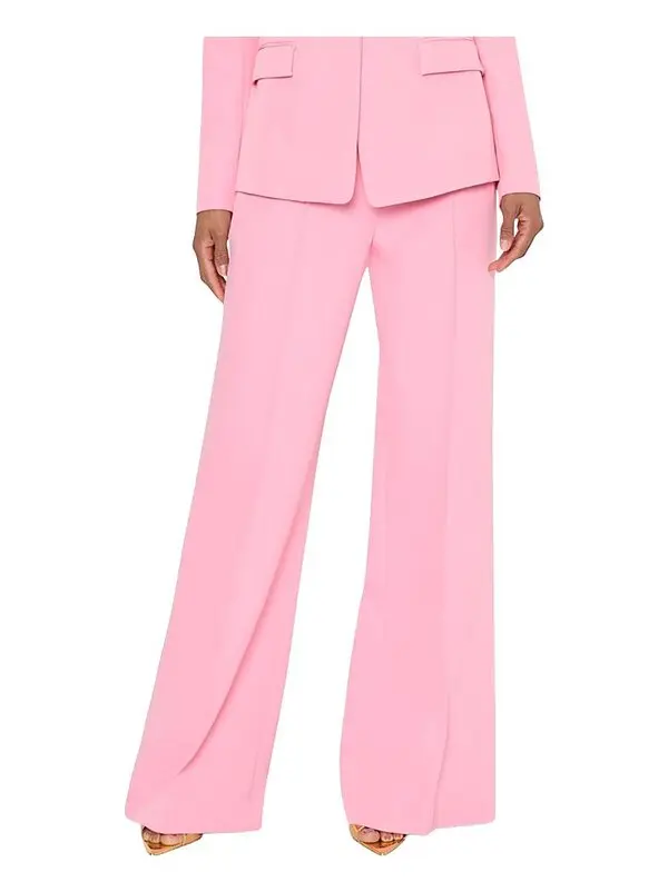 MILLY Nash Cady Wide-leg Pants - Pink