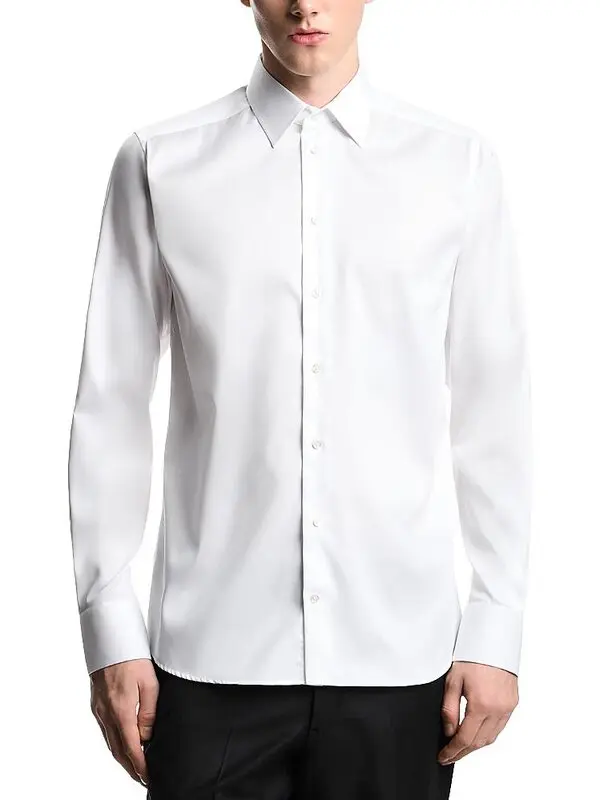 Emporio Armani Stretch Cotton Shirt - White