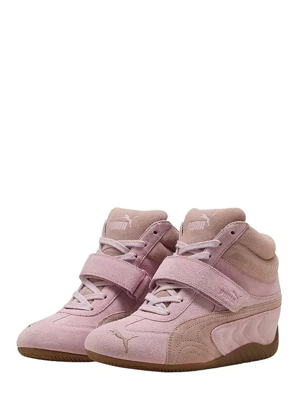 PUMA Speedcat High Top Wedge Sneakers - Pink