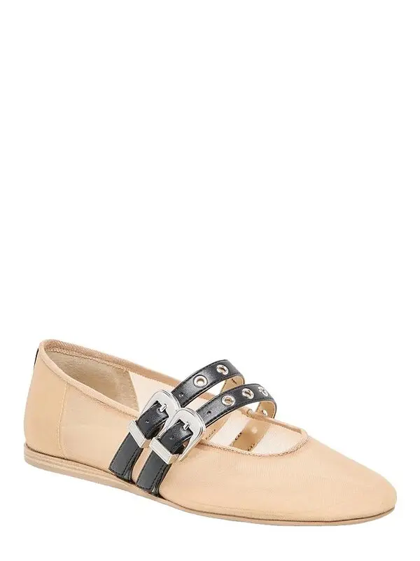 Dolce Vita Baylee Grommet Mesh Flats - Blush Mesh