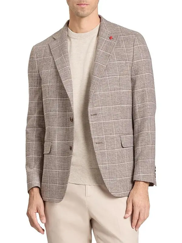 Ted Baker London Winfred Windowpane Check Blazer - Tan