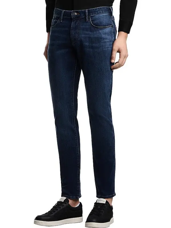 Emporio Armani Essential J06 Slim Fit Stretch Cotton Denim Jeans - Dark Blue Denim