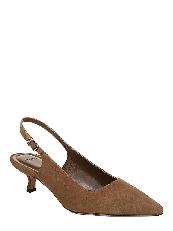 Vince Sabra Slingback Pumps - Elmwood Suede