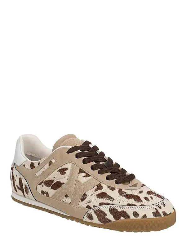 Veronica Beard Natalia Lace-up Sneakers - Sand Brown