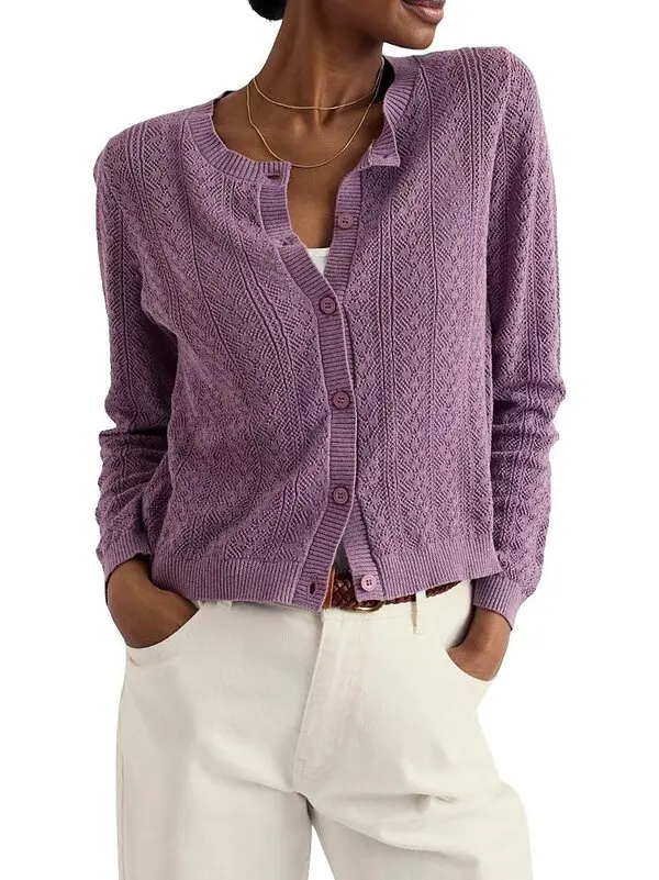 SEASALT CORNWALL Willowing Cardigan - Verbena