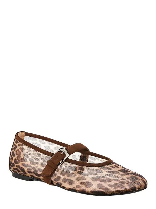 STUART WEITZMAN Sai Mesh Mary Jane Flats - Classic/cigar