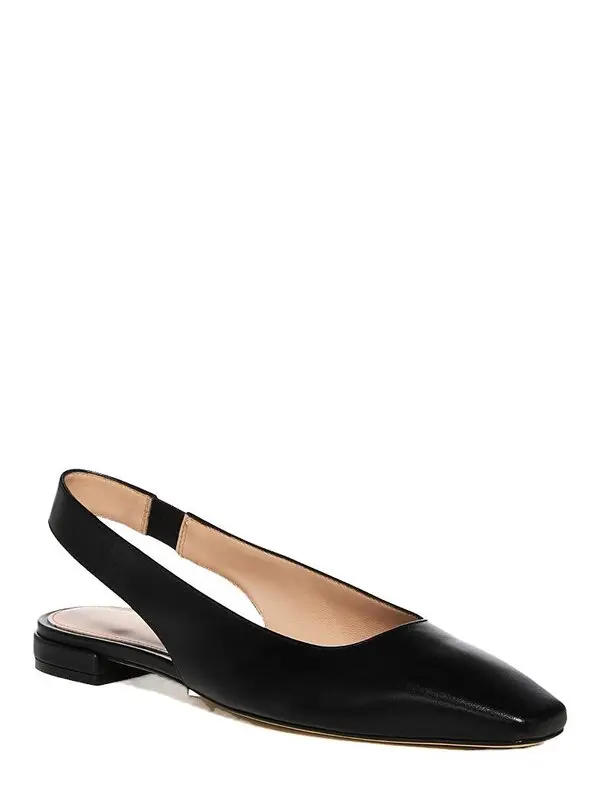 STUART WEITZMAN Stassi Slingback Flats - Black
