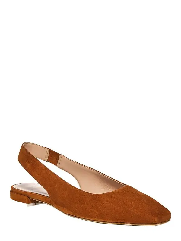 STUART WEITZMAN Stassi Slingback Flats - Boho Tan
