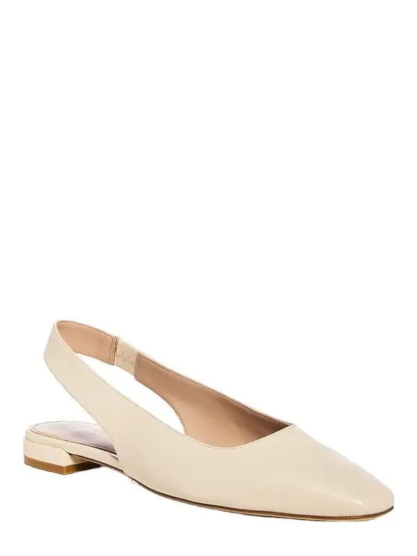 STUART WEITZMAN Stassi Slingback Flats - Linen
