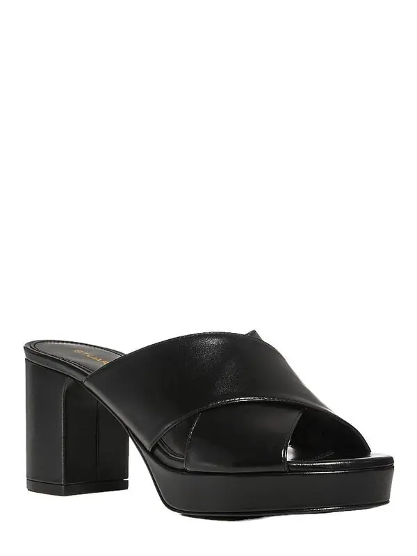 STUART WEITZMAN Dyna Platform Sandals - Black
