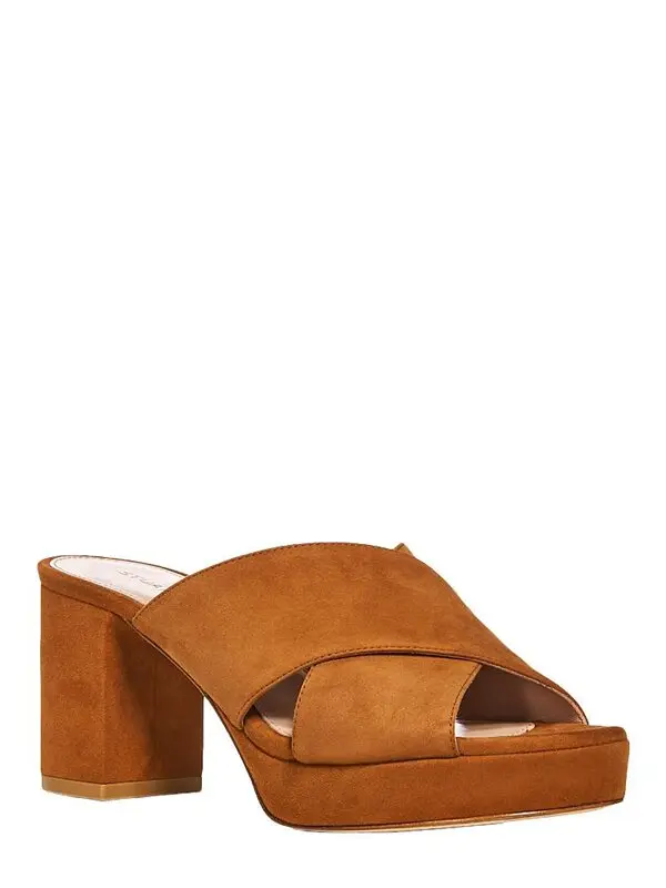STUART WEITZMAN Dyna Platform Sandals - Boho Tan