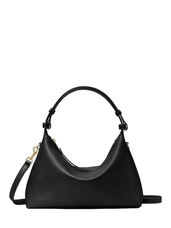 Tory Burch Mellow Leather Shoulder Bag - Black