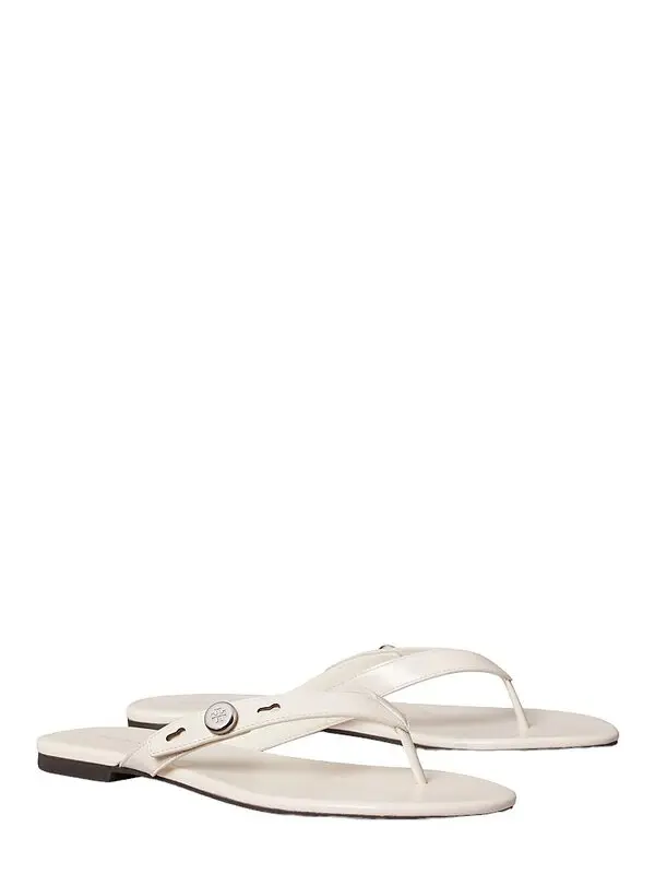 Tory Burch Romy Thong Sandals - Light Cream