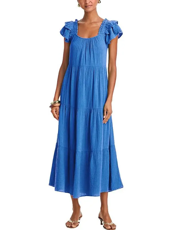 Xirena Jaynie Midi Dress - Nautical Blue