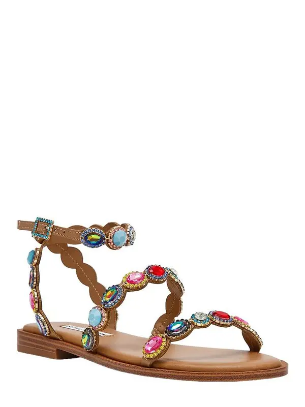 Steve Madden Embellished Strappy Sandals - Bright Multi
