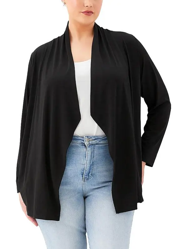 Karen Kane Drape Travel Cardigan - Black