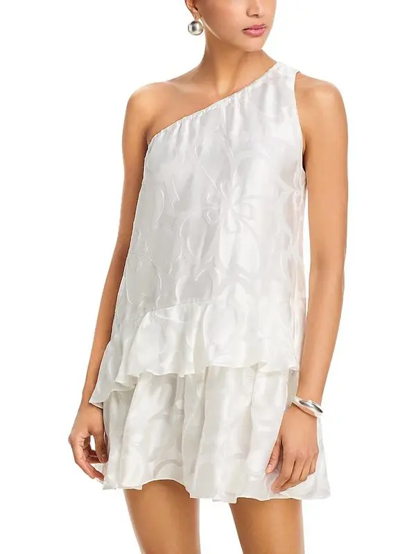 Ramy Brook Solene Mini Dress - Ivory Burnout